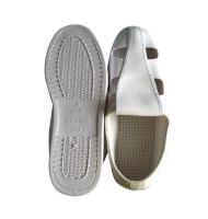 China White Color Unisex PVC Four Hole Esd Cleanroom Shoes for sale