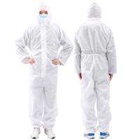 China Hospital Non Woven Cleanroom Working Uniform With Hood for sale