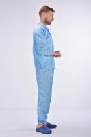 China Pharmaceutical Class 100 ESD Launderable Cleanroom Apparel for sale