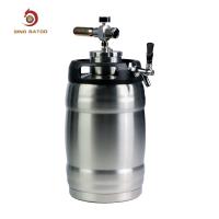 China 5L Vacuum Insulated Stainless Steel Beer Growler Keg with CO2 Regulator and Tap System for sale