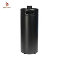 China Craft Beer Stainless Mini Keg Single Wall 4l Black Power Coating Barrel for sale