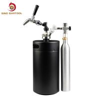 China Stainless Steel 5L Mini Keg Ball Lock Beer Vacuum Pressurized Tap System for Sodastream Carbonation for sale