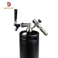 China 3.8L Stainless Steel Portable Beer Keg Dispenser 128oz Growler with FDA Certification for sale