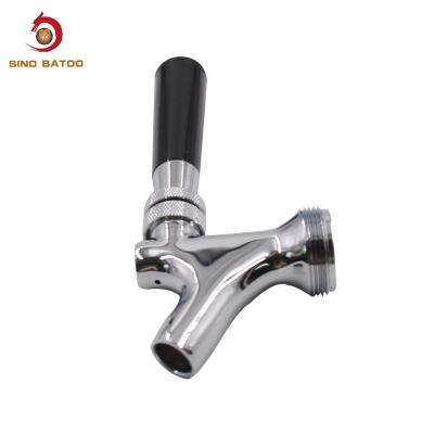 China Chrome Plated Brass Draft Beer Tap Faucet 1-1/8-18 Thread for American Shanks and Towers for sale