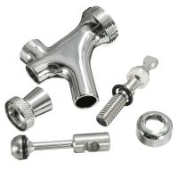 China Chrome Plated Brass Draft Beer Tap Faucet 1-1/8-18 Thread for American Shanks and Towers for sale