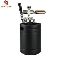 China Matte Black CO2 Mini Keg Dispenser With Regulator And Tap Spear for sale
