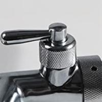 China Chrome Plating Beer Keg Faucet , Brass Adjustable Flow Beer Taps for sale