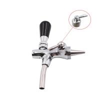 China Chrome Plating Beer Keg Faucet , Brass Adjustable Flow Beer Taps for sale