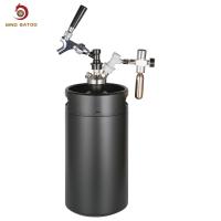 China SS304 Double Wall 5L Carbonated Drink Ball Lock Mini Keg for sale