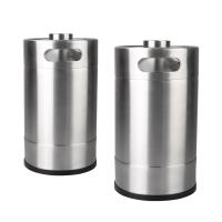 China SS304 Flat Bottom 5L Mini Beer Keg Stainless Steel Draft Beer Keg 179mm Diameter for sale