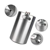China Portable Vacuum Insulated Mini Keg 4L 128oz 1 Gallon Stainless Steel Beer Keg for sale