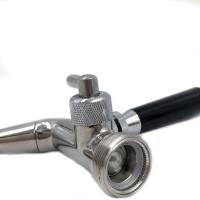 China Stainless Steel Homebrew Beer Keg Faucet Flow Control Forward Sealing 18/8 1-1/8-18 Thread for sale