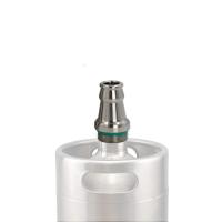China Easy To Fill Beer Mini Keg Adapter 2.5cm With Crown Mouth Cap for sale