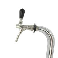 China One Way Chrome Plated Single Faucet Beer Tower For Brass Beer Dispenser for sale