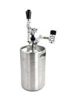 China Adjustable Pressure Regulator 5L Draft Beer Tap Dispenser with 30psi CO2 Regulator for sale