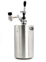 China Adjustable Pressure Regulator 5L Draft Beer Tap Dispenser with 30psi CO2 Regulator for sale