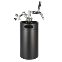 China Stainless Steel 304 Ball Lock Mini Keg 5L Portable Draft Beer Dispenser for sale