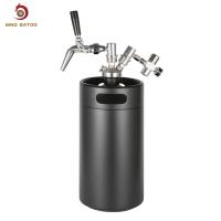 China Stainless Steel 304 Ball Lock Mini Keg 5L Portable Draft Beer Dispenser for sale