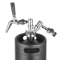 China Stainless Steel 304 Ball Lock Mini Keg 5L Portable Draft Beer Dispenser for sale