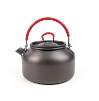 China Hard Anodized Aluminum Camping Kettle 0.8L Outdoor Tea Coffee Pot with Silicone Handle for sale