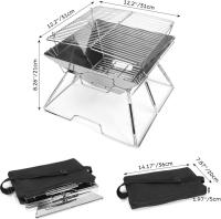 China Liftable Foldable Stainless Steel Barbecue Grill for sale