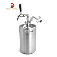 China 4L Vacuum Ball Lock Mini Keg CO2 Pressurised Soda Keg Dispenser 30psi for sale