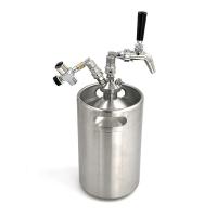 China 4L Vacuum Ball Lock Mini Keg CO2 Pressurised Soda Keg Dispenser 30psi for sale