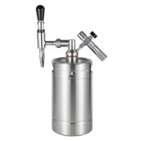 China 2L Nitro Cold Brew Coffee Maker with Stout Tap and Nitrogen Regulator 64oz for sale