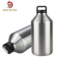 China Screw Lid Vacuum Insulated Growler 1 Gallon 128oz Stainless Steel Water Bottle for sale