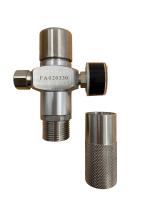 China 18/8 Cartridge Shell Aluminum Nitrogen Mini Regulator 0-60PSI Gauge for sale
