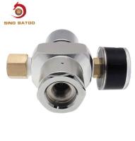 China 0-30 PSI Mini CO2 Regulator Beer Aluminium Low Pressure Single Gauge 16g Cartridge for sale