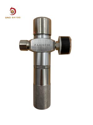 China 18/8 Cartridge Shell Aluminum Nitrogen Mini Regulator 0-60PSI Gauge for sale