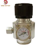 China Aluminum CO2 Mini Gas Regulator 1.8K Burst Valve 0-25 PSI for Beer Keg Dispensing for sale