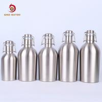 China 1.5L 2L Double Wall Vacuum Insulated Stainless Steel Beer Growler Swing Top for sale