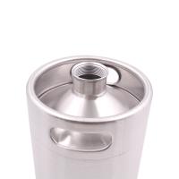 China Custom Logo 64oz Food Grade Stainless Steel Wine Keg 2L Single Wall for sale