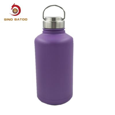 China 64 oz Wide Mouth Vacuum Insulated Stainless Steel Growler 18/8 Double Wall BPA Free for sale