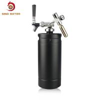 China 3.8L SS304 Pressurized Mini Keg , FDA Portable Beer Tap System for sale