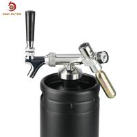 China 3.8L SS304 Pressurized Mini Keg , FDA Portable Beer Tap System for sale