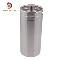 China 4L Single Wall Stainless Steel Mini Keg Custom Logo Portable Beer Keg 135mm for sale