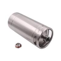China 4L Stainless Steel Mini Keg Dispenser Homebrew Beer Growler with Hex Cap for sale