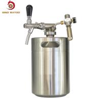 China Carbonated Pressurized 5L Mini Keg Beer Dispenser CO2 System for sale