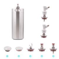 China Food Grade 4L 1 Gallon Single Wall Stainless Steel Mini Keg with Dimple Design for sale