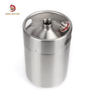 China 304 Stainless Steel Single Wall Ball Lock Beer Keg 5L Portable Draft Growler for sale