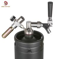 China Matte Black Pressurized Mini Keg , 2L 64oz Pressurized Beer Mini Keg System for sale