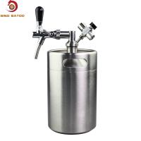 China SUS304 Pressurized Mini Keg Adjustable Flow , 5L Pressurized Growler Tap System for sale