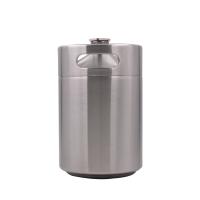 China 5L Stainless Steel Mini Keg Single Wall 304 Food Grade with Metal Lid for Beer for sale