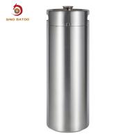 China 18/8 Stainless Steel 10L Countertop Beer Keg with Rim Handle Dimple Design for sale