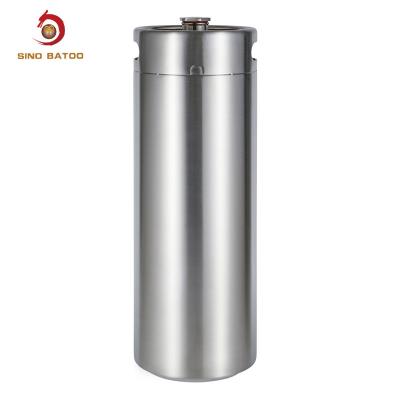 China 18/8 Stainless Steel 10L Countertop Beer Keg with Rim Handle Dimple Design for sale