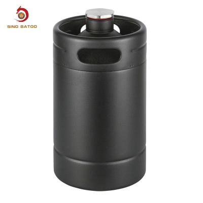 China Stainless Steel 64oz Mini Keg Growler 26cm Double Wall Vacuum Insulated Beer Keg for sale