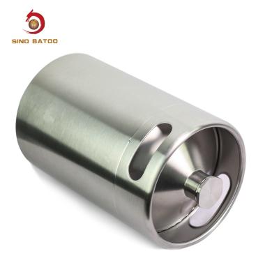 China 128oz 4L Stainless Steel Insulated Mini Keg for Beer Double Wall Vacuum for sale